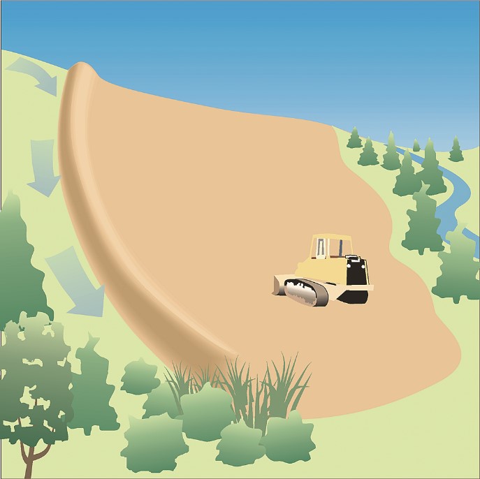 Sediment control practices - Stabilized earth/soil berm | Minnesota ...