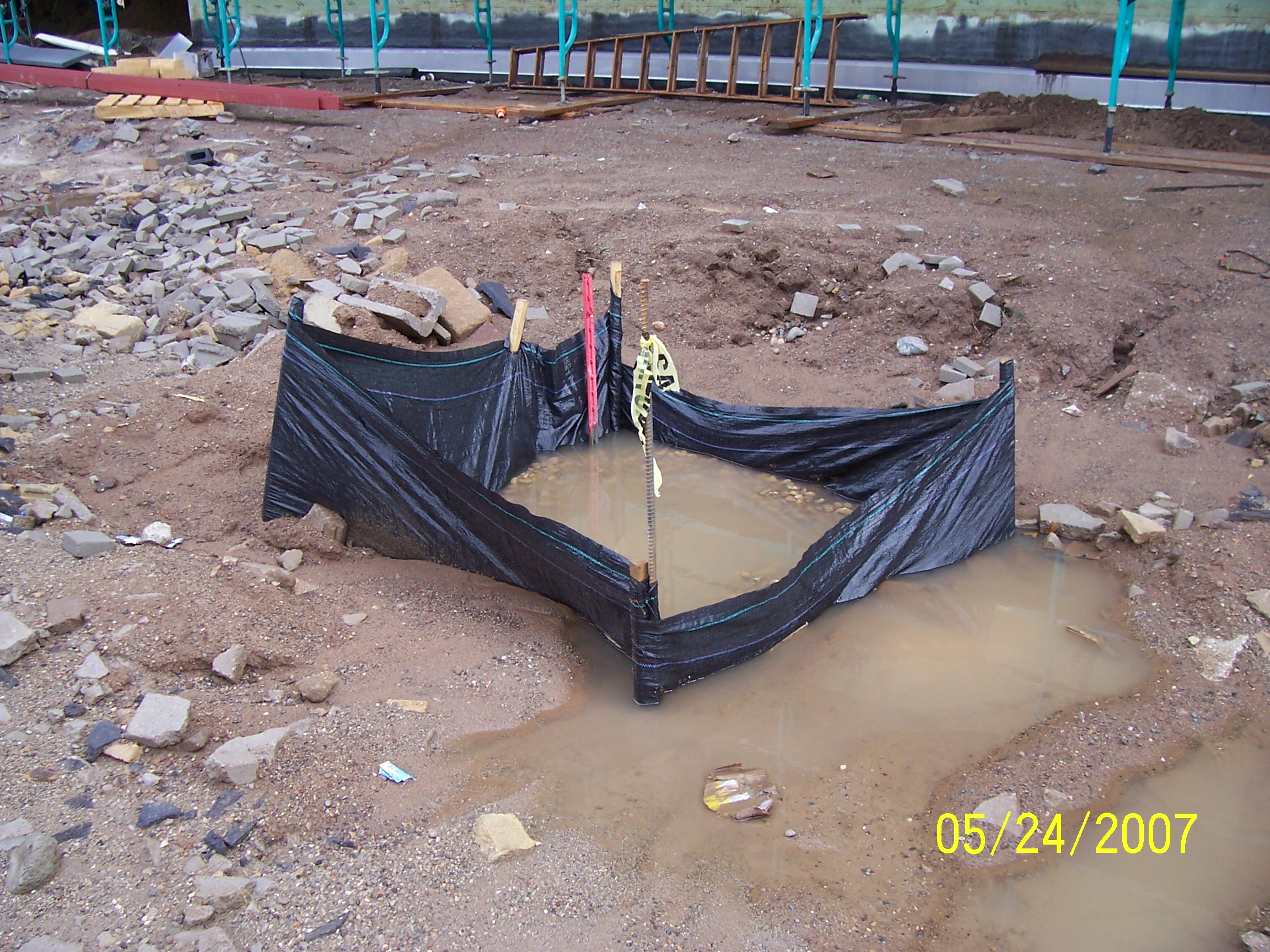 Construction stormwater photo gallery - Storm drain inlet protection ...