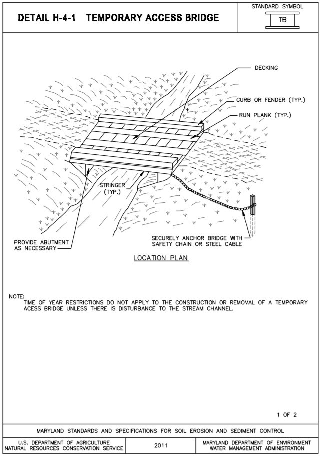 Construction stormwater practices - temporary stream crossing ...