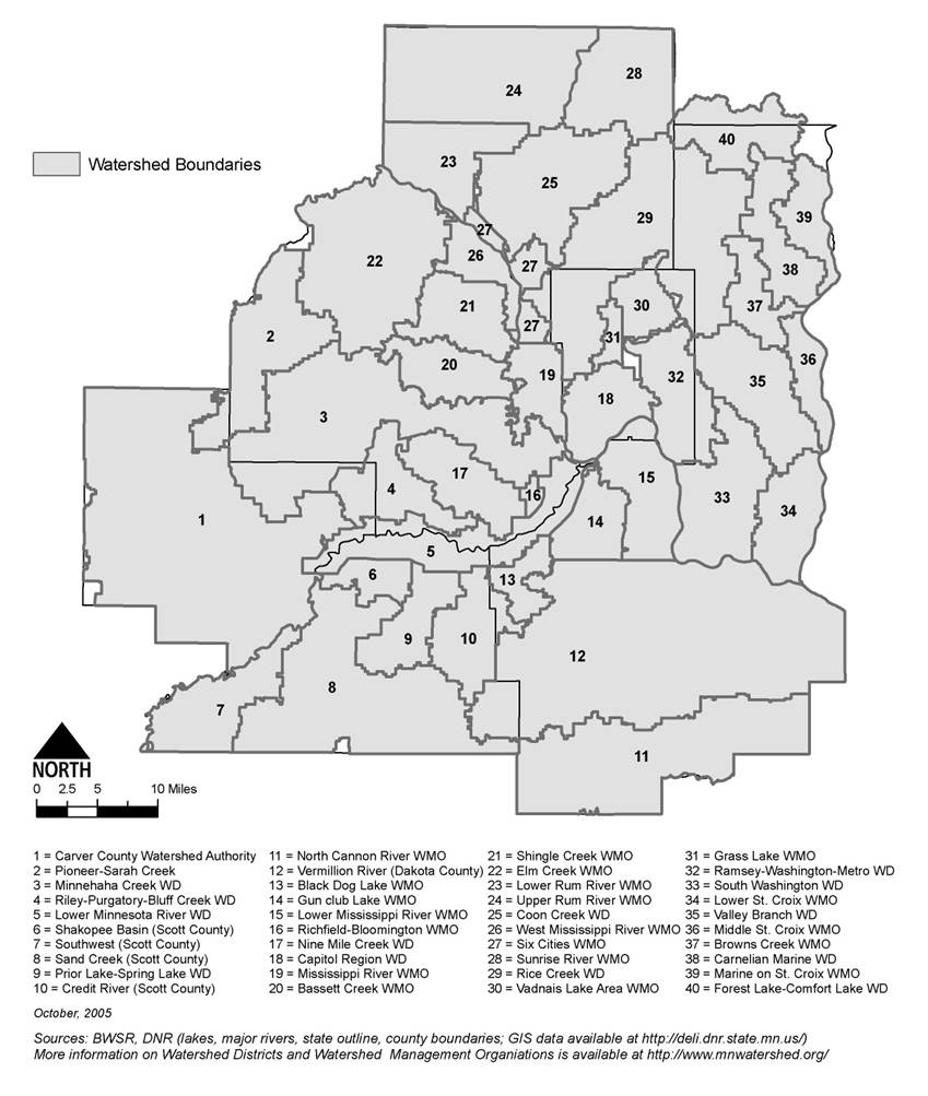 Watershed maps | Minnesota Stormwater Manual